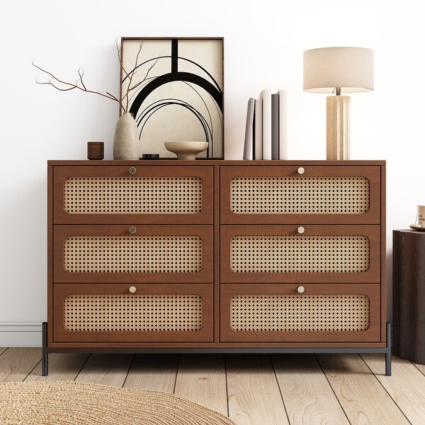 Small rattan dresser store