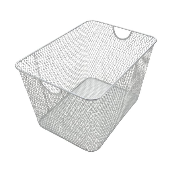 Stainless Steel Mesh Open Storage Basket with handles - Bed Bath ...