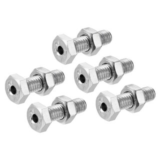 5pcs Hollow Screw Bolts Hexagon Fasteners with Nuts Stainless Steel ...