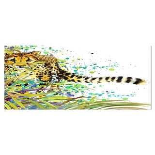 Designart 'The Predator Illustration Art' Animal Metal Wall Art - Bed ...