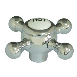 Kingston Brass Replacement Metal Cross Handle - Hot Side - Bed Bath ...