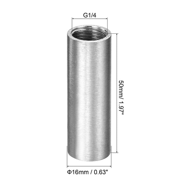 304 Stainless Steel G1/4 Female DN8 Straight Pipe Coupling Fitting - Silver - Bed Bath & Beyond ...