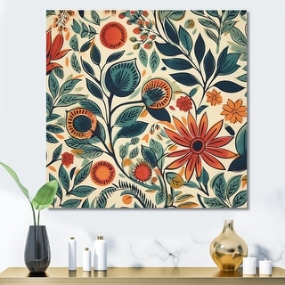 Designart "Green Fern"S Symphony" Floral Ferns Canvas Prints - Bed Bath ...