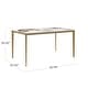 Spruce & Spring Modern Pandora Sintered Stone Dining Table with ...