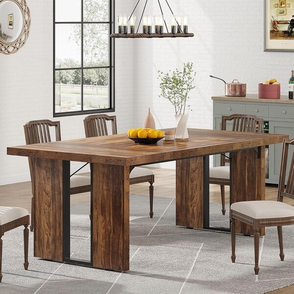 Plank and Beam Mid-Century Modern Dining Table - 72" - On Sale - Bed ...