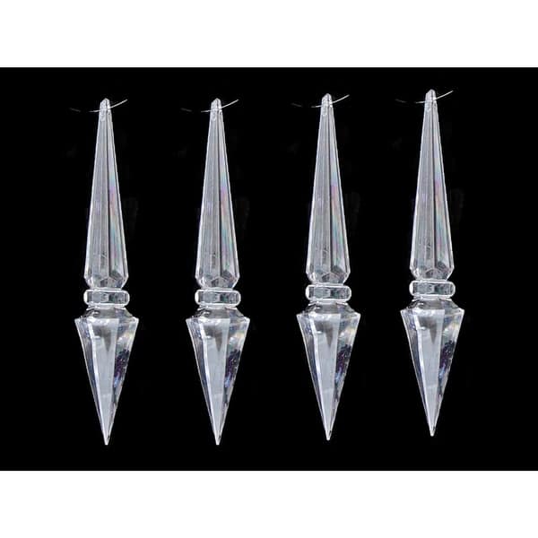 4 Pack Acrylic Diamond Icicles (5") - Set of 2 - Bed Bath & Beyond ...