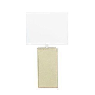 Aspen Creative 21-1/4" High Ivory Faux Leather Table lamp and Hardback ...