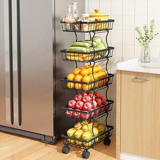 Fruit Basket Kitchen Storage Rack and Storage Accessories - Stackable ...