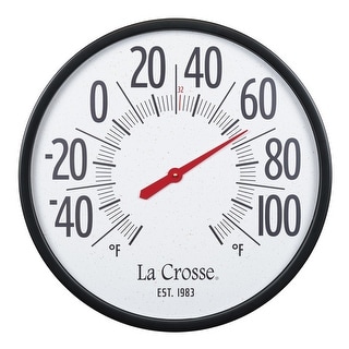 La Crosse 104-3056 Emperor Size 22-Inch Analog Dial Thermometer - Bed ...