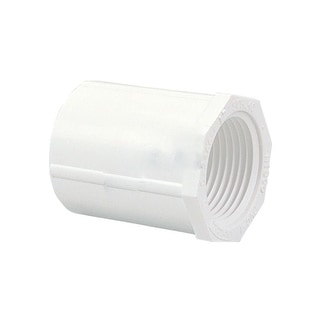 1.25 in. White Plastic PVC Female Adapter - Bed Bath & Beyond - 39110497