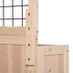 Wood Planter Trellis Movable Wheels, Storage Space, 2 Drainage Holes ...