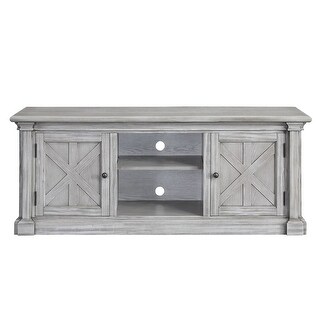 2 Doors and 2 Open Compartments TV Stand in Gray Oak - Bed Bath ...