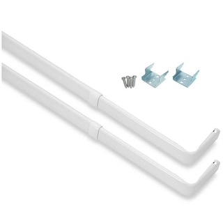 Classic Touch Heavy Duty Double Curtain Rod, White - Bed Bath & Beyond ...