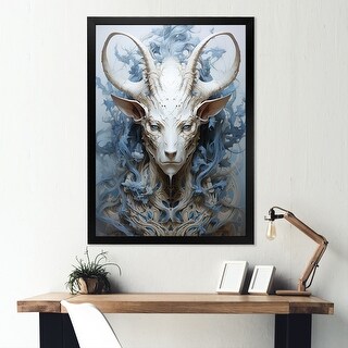 Designart "Mythical Creature Horse Painting" Mythical Creatures Framed ...