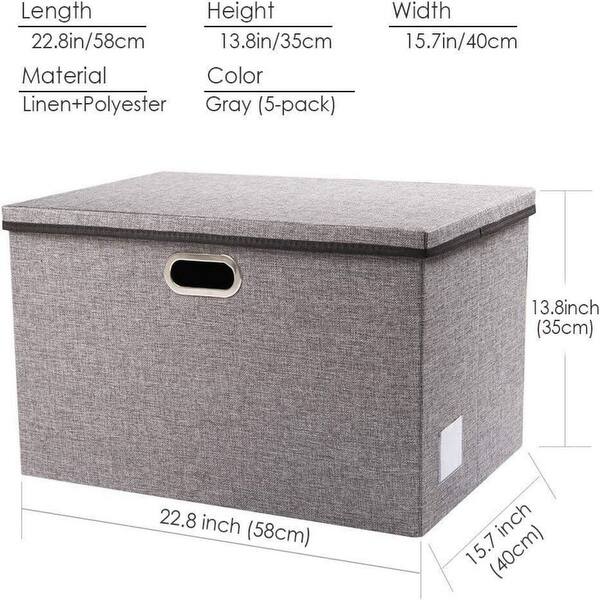 Extra Large Collapsible Storage Bins 5-Pack - Bed Bath & Beyond - 39310836