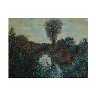 Claude Monet 'Small Branch Of The Seine' Canvas Art - Bed Bath & Beyond ...