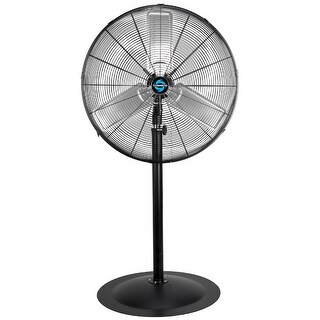 Commercial Industrial 3 Aluminum Blade Stationary Pedestal Fan, 30 Inch ...