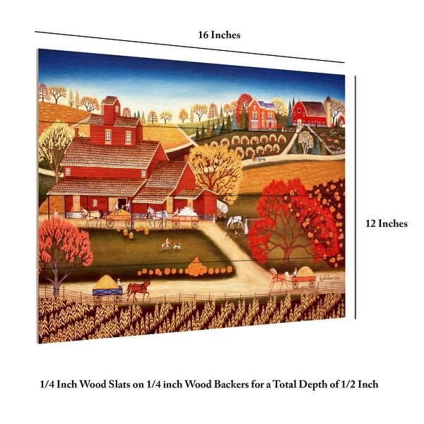 Kathy Jakobsen 'Mr Coles Granary' Wood Slat Art - Multi - Bed Bath & Beyond - 37512531