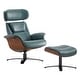 Leon Swivel Recliner Chair with Ottoman Set and Adjustable Headrest ...