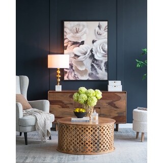 A&B Home Table Lamp with Collapsible Drum Shade - Bed Bath & Beyond ...