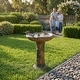 Tree Trunk Design Bird Bath Fibre Reinforced Concrete Outdoor Garden ...
