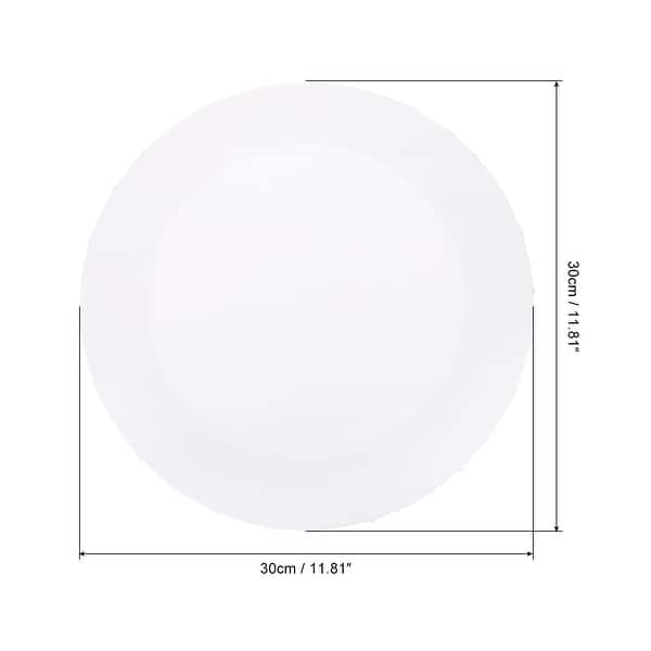 Painting Canvas Panels, 4 Pack 12x12 Inch Round Blank Art Board, White ...
