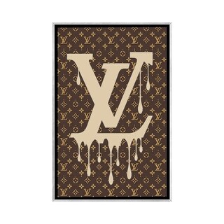 iCanvas "Louis Vuitton Dripping Logo Pattern" by Julie Schreiber Framed ...