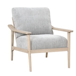 Linen Accent Chair High Back Club Chair with Square Arm for Livingroom ...