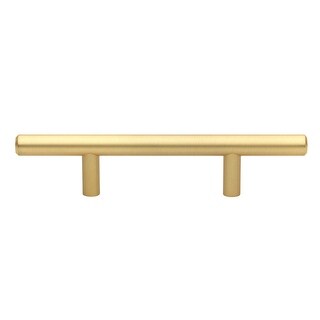 GlideRite 3-inch CC Solid Satin Gold Cabinet Bar Pulls (Pack of 25) - Bed Bath & Beyond - 22701515
