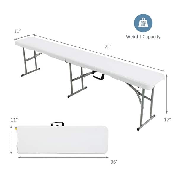 Portable folding bench outdoor picnic bench - Bed Bath & Beyond - 37500209