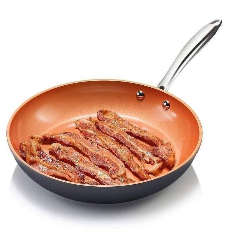 Gotham Steel Pro Hard Anodized 3 Pack Nonstick Fry Pan Set - 8'' 10 ...