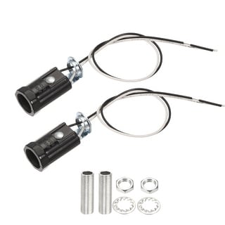 E12 Bulb Socket Candelabra Base LED Lamp Holder with 9.8 Inch Wire ...