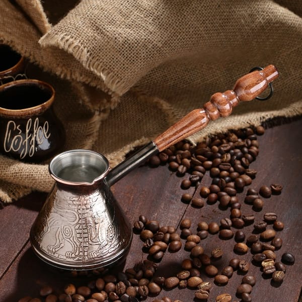 STP Goods Copper Turkish Coffee Pot Cezve - On Sale - Bed Bath & Beyond ...
