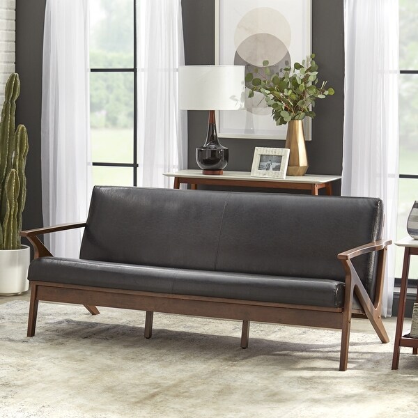 Simple 3 seater wooden sofa store