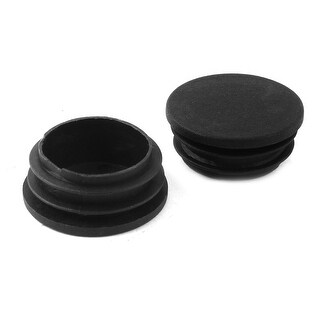 Unique Bargains 2 x Black Plastic 38mm Dia Round Tubing Tube Insert ...