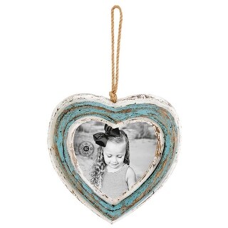 Small Heart Hanging 5x5 Frame Photo Frame Picture Holder for Wall Shelf ...
