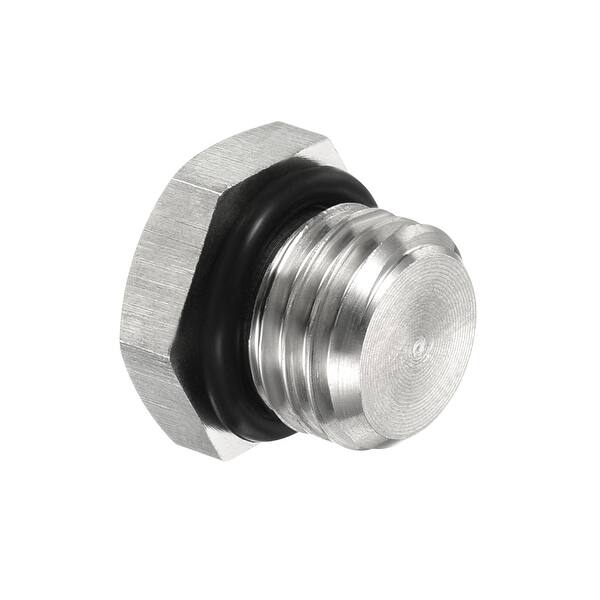 Male Plug Thread Hex Head Socket Solid Pipe Fitting with Sealing Ring ...