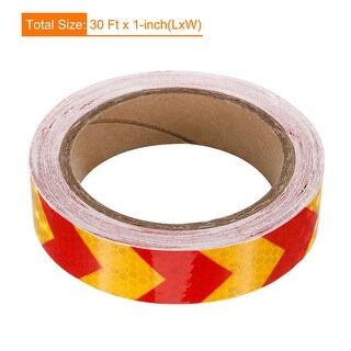 Reflective Tape, 1 Roll 30 Ft x 1-inch Safety Tape Reflector, Arrow ...