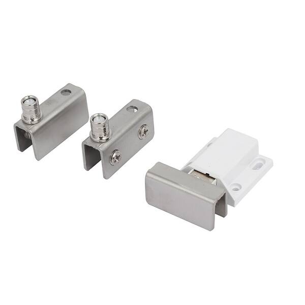 Cabinet Shower Door Pivot Hinges Magnetic Catch Latches Glass Clamps 2 ...