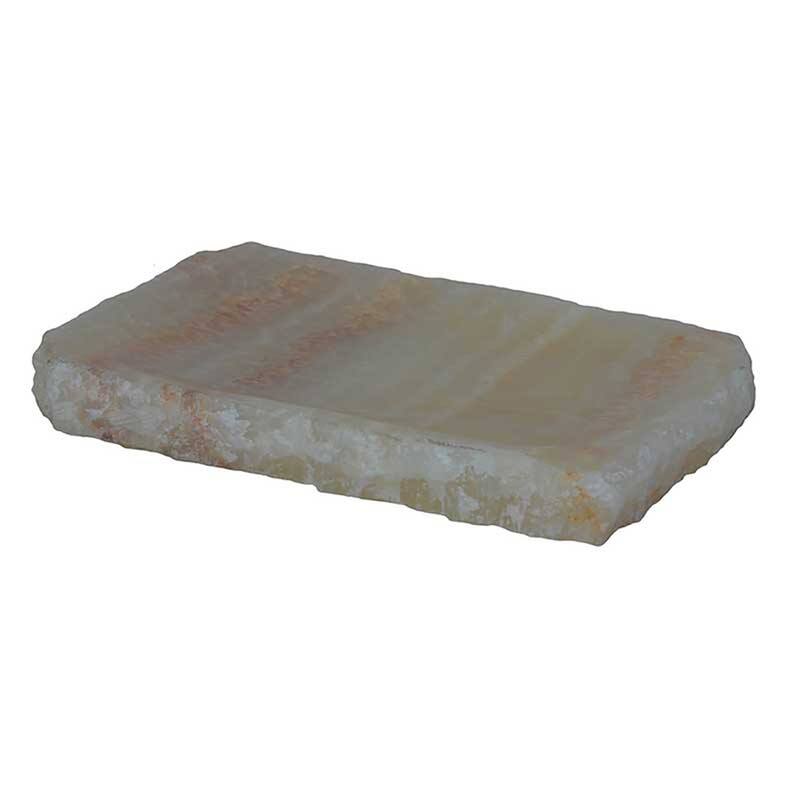 A&B Home 10-inch White Onyx Stone Tray - Overstock - 21801343