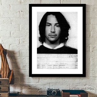 Keanu Reeves 1993 Mugshot - 14x18 Framed Print Artwork - Bed Bath ...