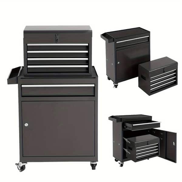 5-Drawer Rolling Tool Chest with Wheeks, Detachable Large Tool Cabinet ...
