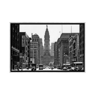 iCanvas "1950s Downtown Philadelphia PA USA Looking South Down North ...