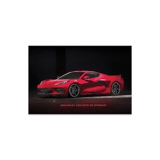 Chevrolet Corvette Stingray Print On Acrylic Glass by Paul Rommer - Bed ...