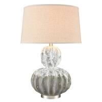 Elk Home Bartlet Fields White With Oatmeal Shade 1 Light Table Lamp ...