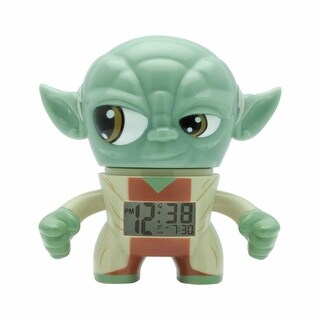 BulbBotz Star Wars 2020206 Yoda Plastic Alarm Clock (3.5 Inches Tall ...