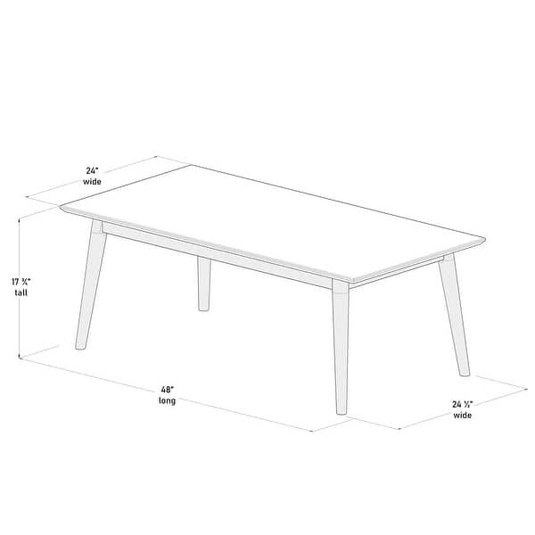 rectangular coffee table dimensions