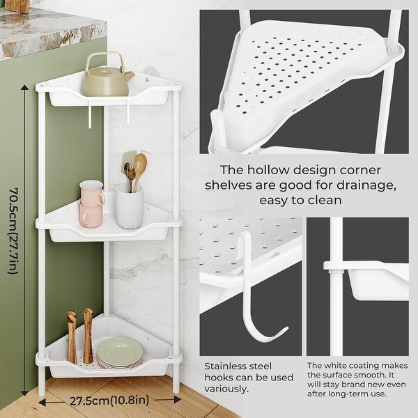Plastic corner shelves for bathroom store