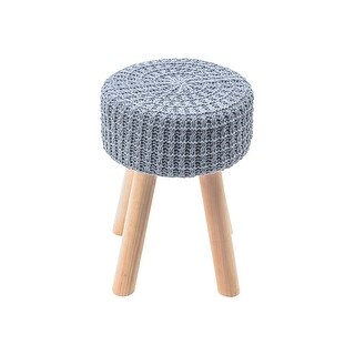Cotton Hand Knitted Multipurpose Foot Rest, Gray - Bed Bath & Beyond ...