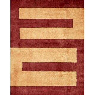 Ahgly Company Machine Washable Abstract Red Area Rugs - Bed Bath ...